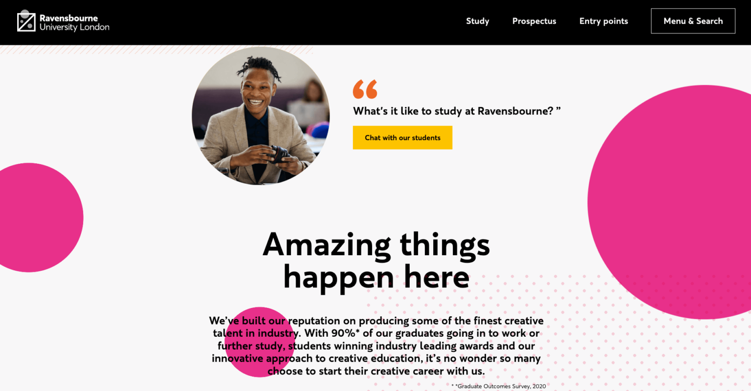 Website Design Examples for Higher Education Institutions to Boost ...